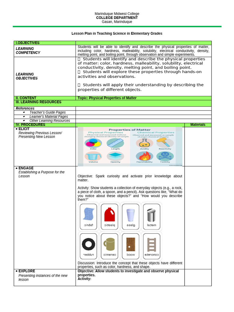 Lesson-PLan-7E-Format (4) | PDF | Learning | Lesson Plan