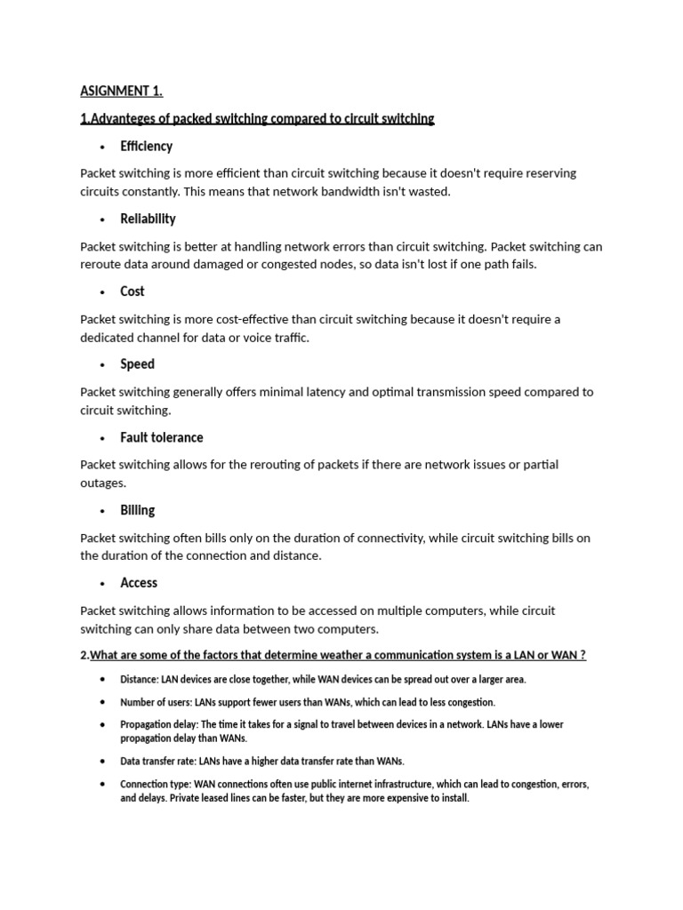 Principles of Computer Networks - Assignment | PDF | Computer Network | Transmission Control ...