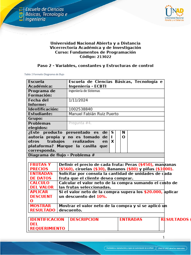 Anexo 2 - Diagrama de Flujo | PDF | Ingeniería de software | Programación de computadoras
