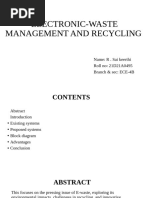 Ocp For E-Waste | PDF | Electronic Waste | Scrap