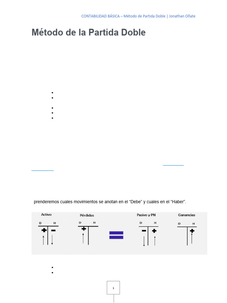 PDF - CONTABILIDAD BÁSICA - Método de La Partida Doble | PDF | Contabilidad | Servicios financieros