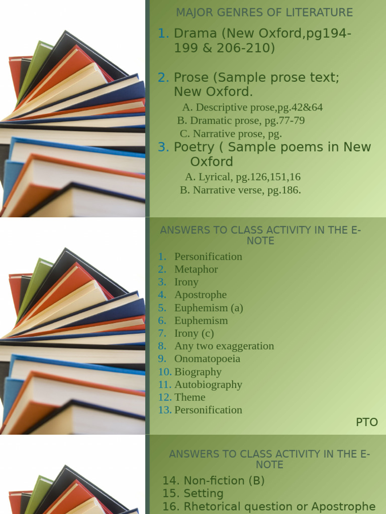 Major Literary Genres Explained | PDF