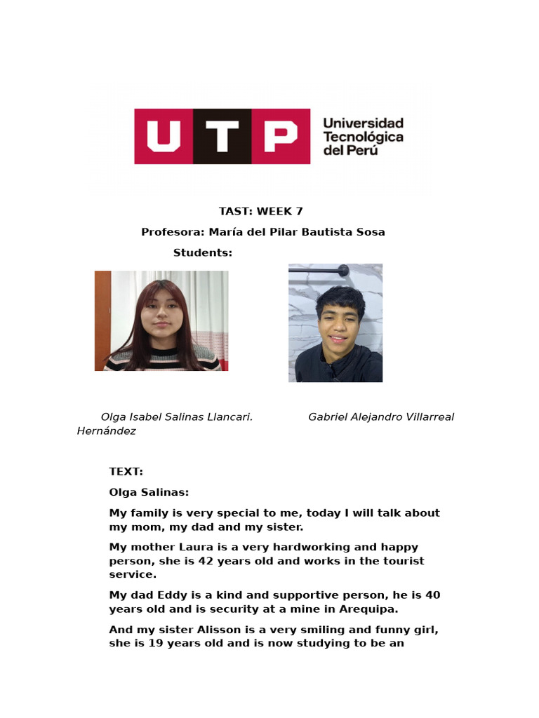 InglesI Week 07 | PDF