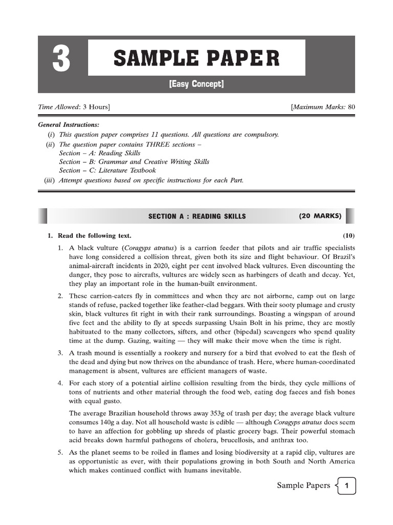 Cbse Cl10 Ead English LLR To Get Three More Easy Papers | PDF