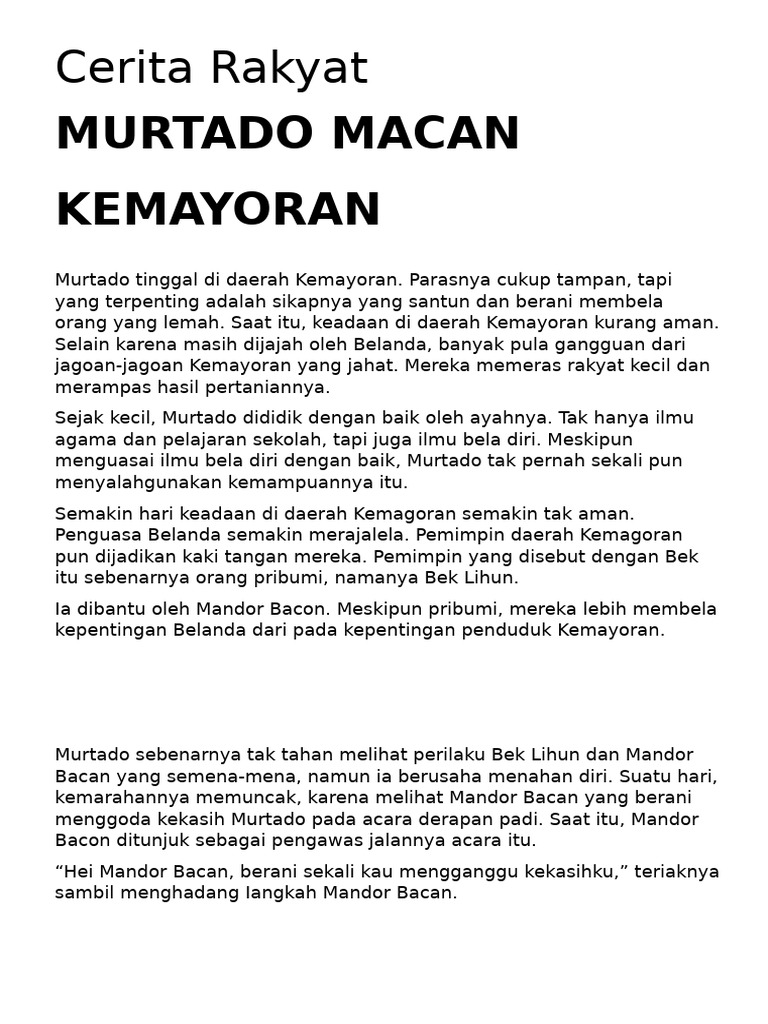 Dongeng Mading | PDF