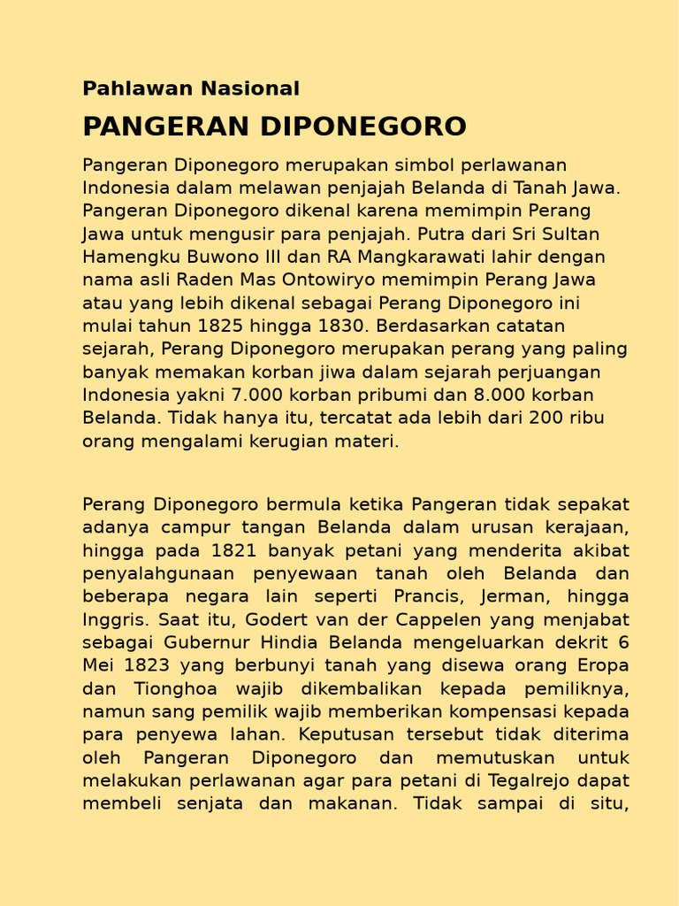 Tokoh Pahlawan - Mading | PDF