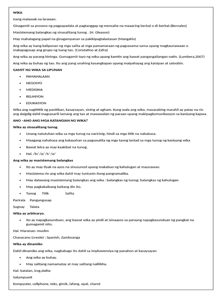 KPWKP Quarter 1 Reviewer | PDF