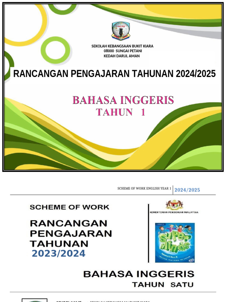 Sow English Year 1 2024 | PDF | Word | English Language