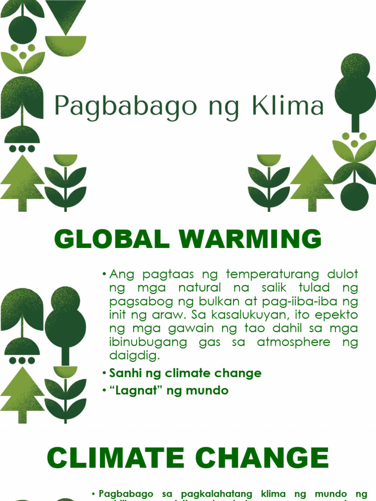 Pagbabago NG Klima | PDF