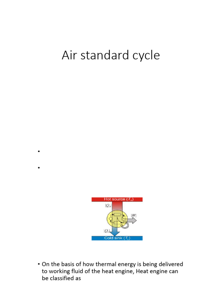 Air Standard Cycle Notes | PDF | Internal Combustion Engine | Diesel Engine