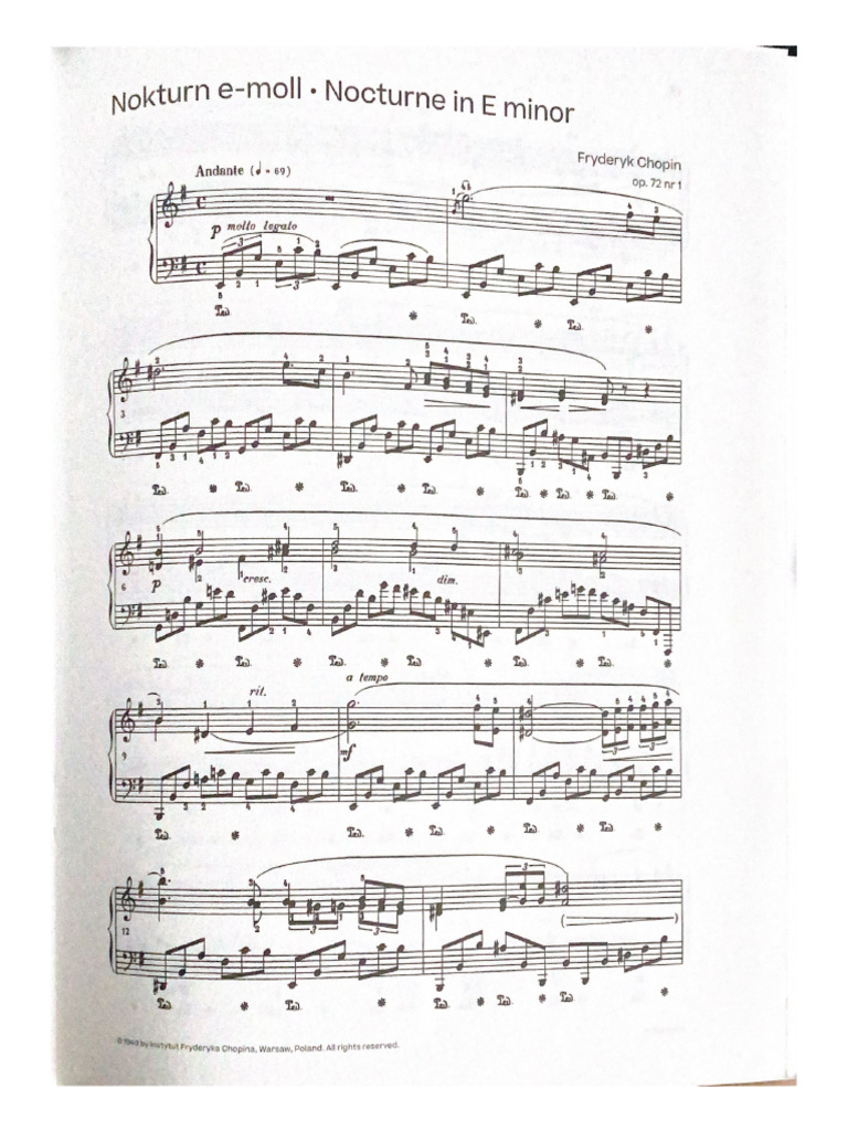 Nokturn E-Moll - Nocturne in E Minor | PDF