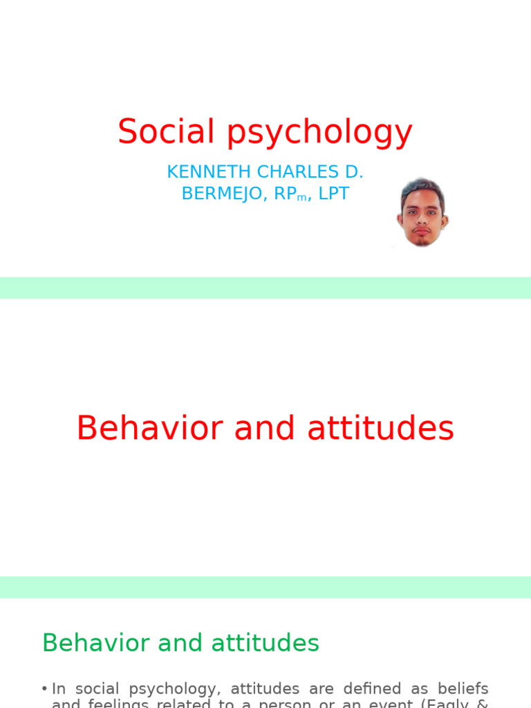 4 +behavior+and+attitudes | PDF | Attitude (Psychology) | Behavioural Sciences