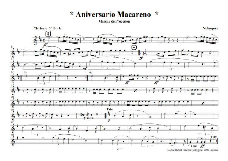 Aniversario Macareno Cla 3º - 001 | PDF