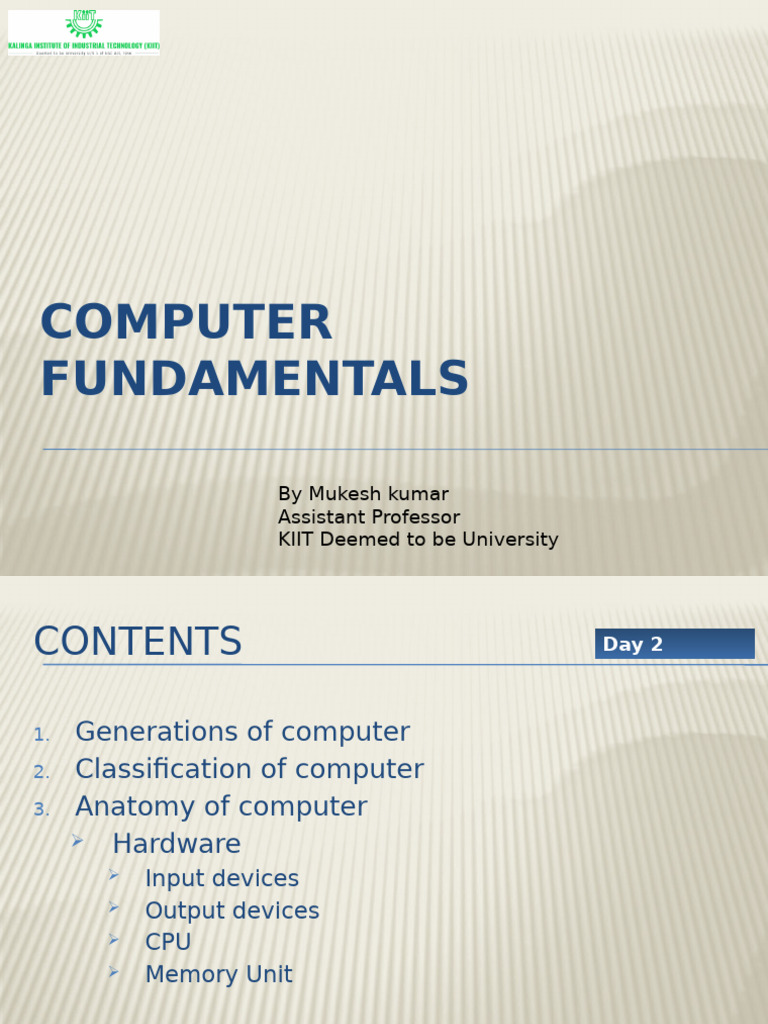 2 Computer Fundamentals Anatomy Pdf Random Access Memory Read Only Memory 