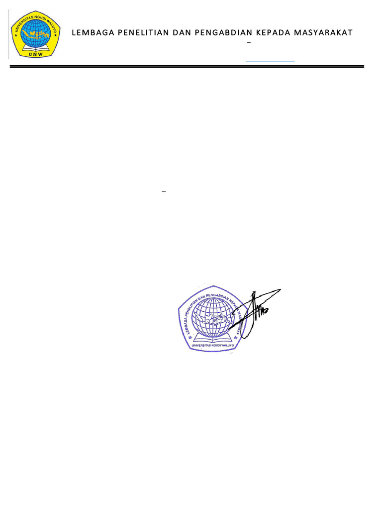 50 - Undangan Pembekalan KKN - DPL | PDF