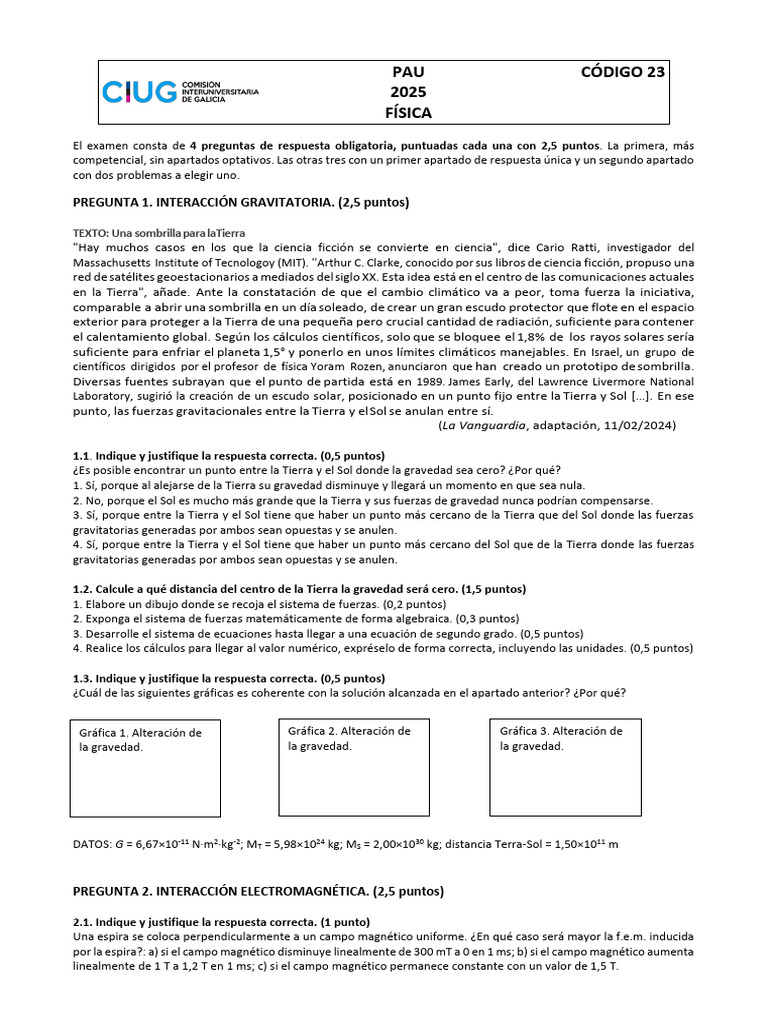 23 Fisica Modelo Cast | PDF | Ligero | Refracción