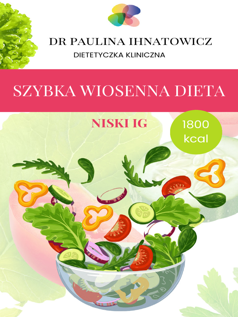 Dieta Wiosenna Jadlospis 1800 Dkjqa0 | PDF