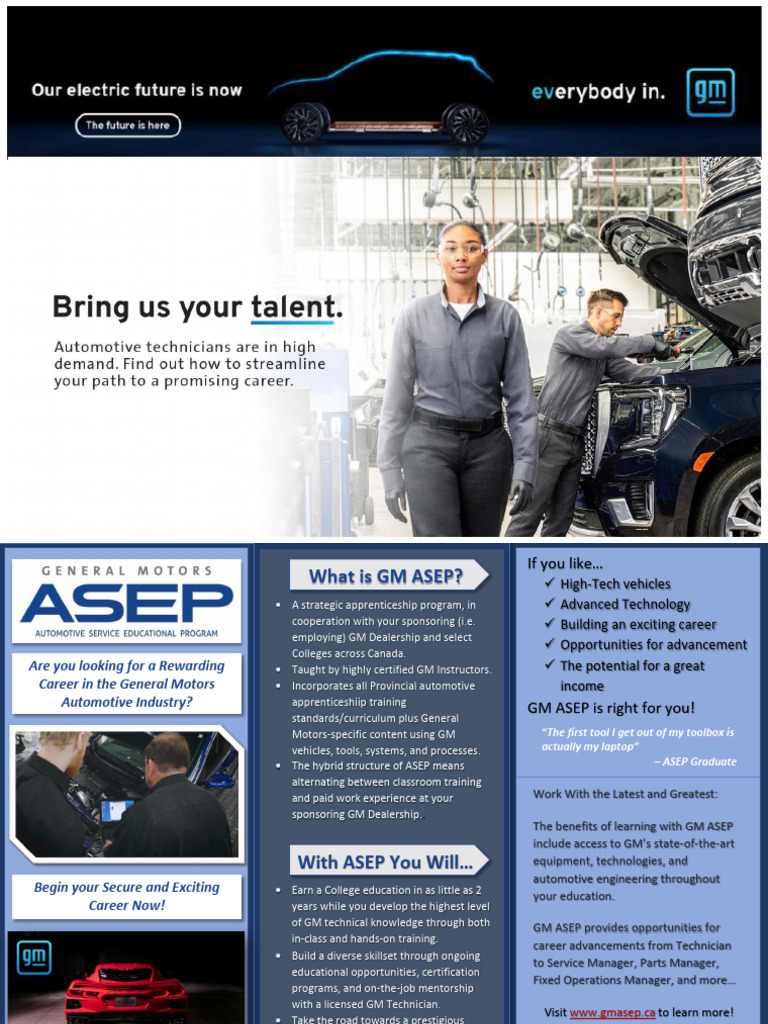 GM ASEP Student Handout | PDF | Apprenticeship