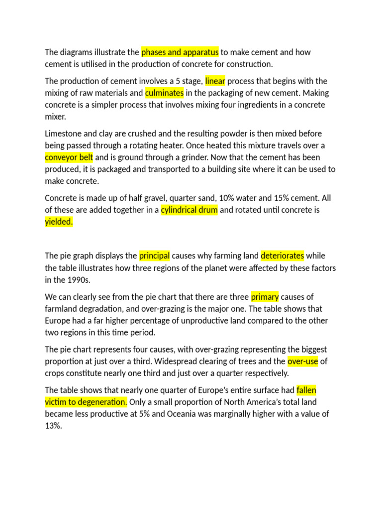 Band 9 samples | PDF | Concrete | Cement