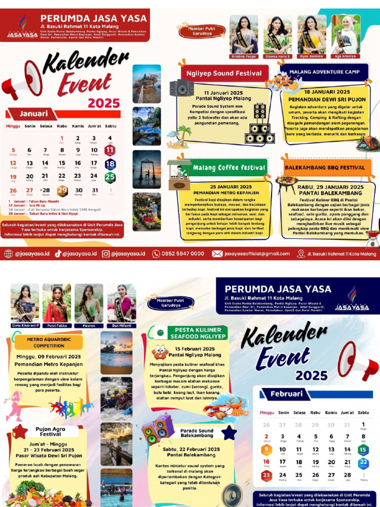 Kalender Event Jasayasa | PDF