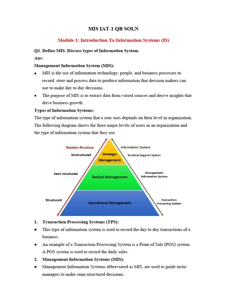 MIS IAT-1 QB SOLN (Revised) | PDF | Computer Security | Security
