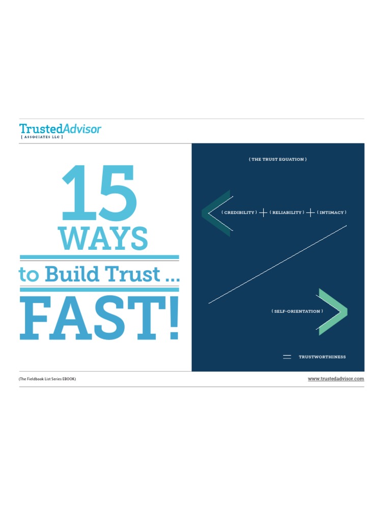 15 Quick Strategies to Build Trust | PDF | Trust (Emotion) | Twitter