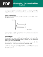 Transistor Load Line Analysis Guide | PDF | Bipolar Junction Transistor ...