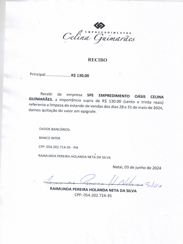 Recibo Diarista | PDF