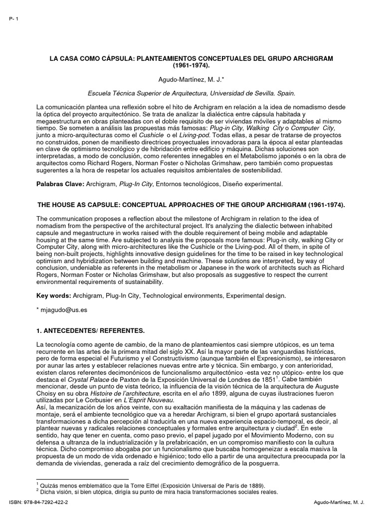 La Casa Como Capsula Planteamientos Conc-1 | PDF
