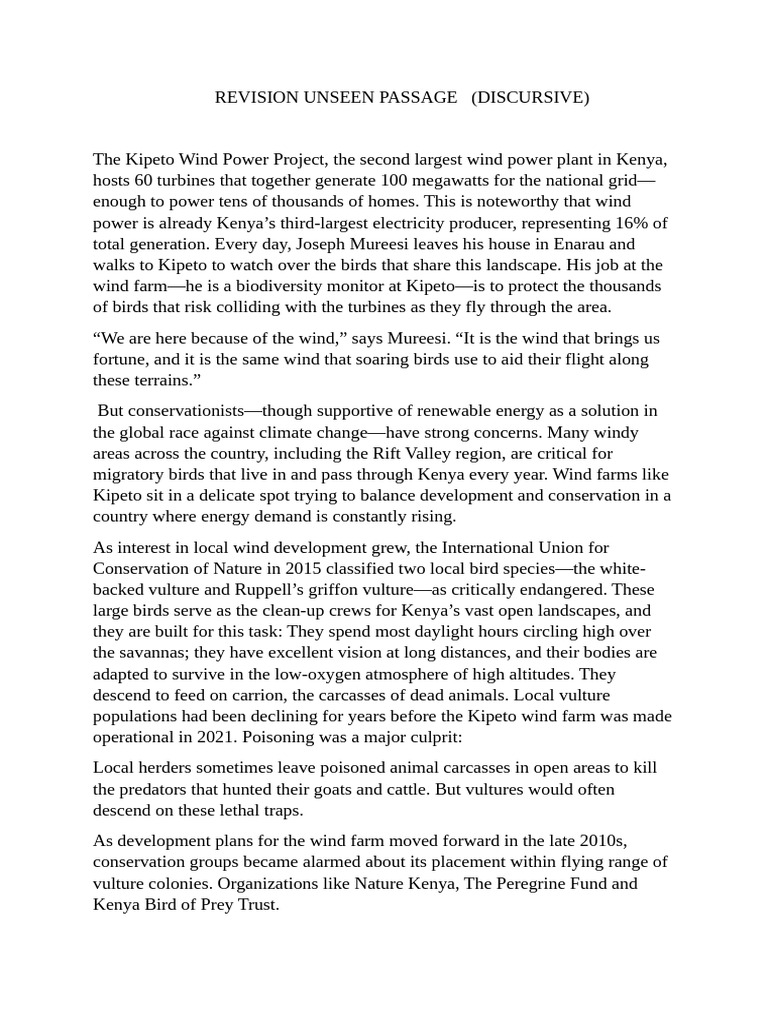 UNSEEN PASSAGE, XII | PDF | Wind Power | Wind Turbine