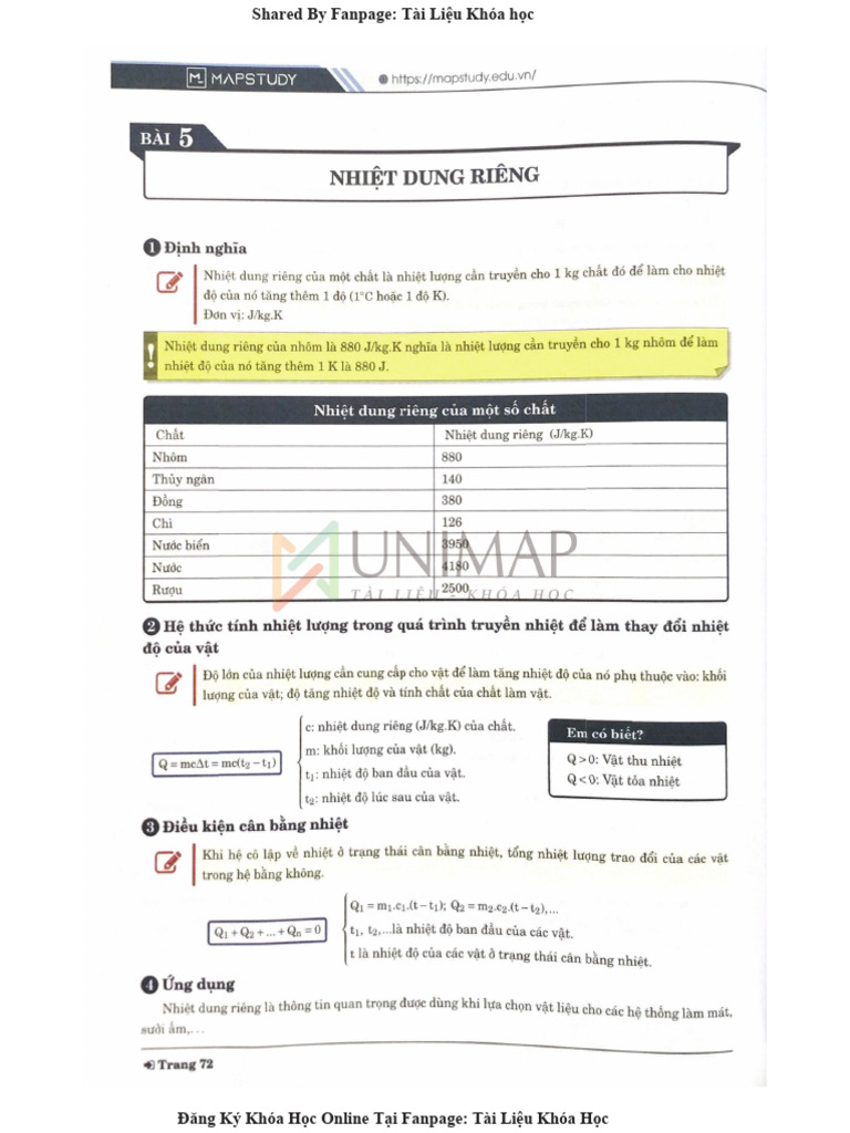 Ebook Nhập Môn Nhiệt Học Vật Lý 12 - Chương Trình Mới 2K7 (Thầy Vũ Ngọc Anh) -77-120 | PDF