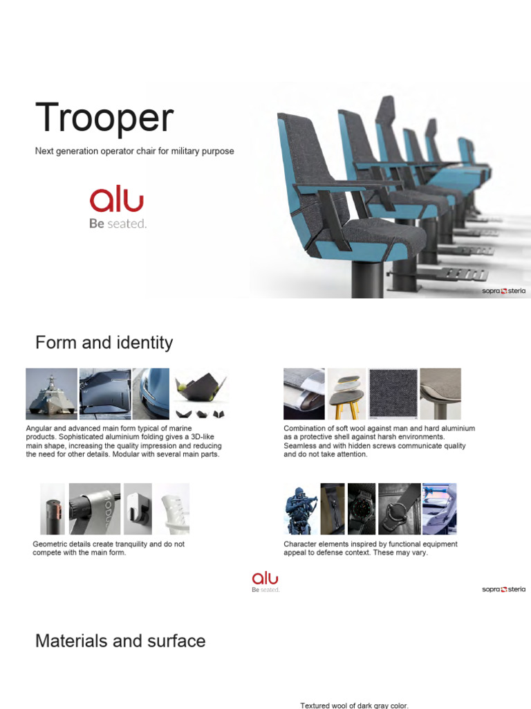 Trooper Konseptpresentasjon V1 English | PDF | Chair | Column