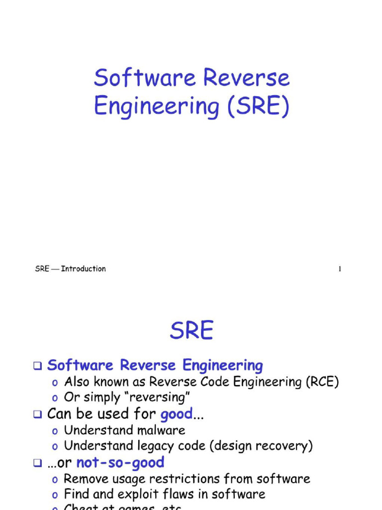 Software Reverse Engineering And Computer Science Technique For Software Development