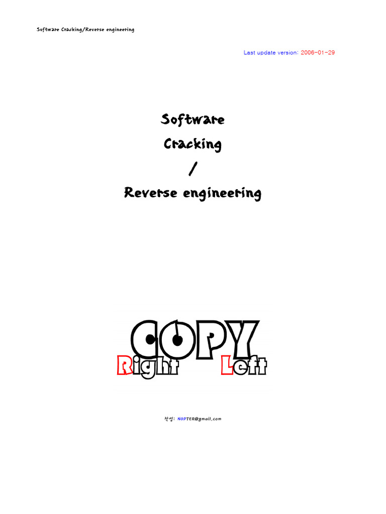 Software Reverse Engineering and computer science technique for ... Software Reverse Engineering and computer science technique for ...
