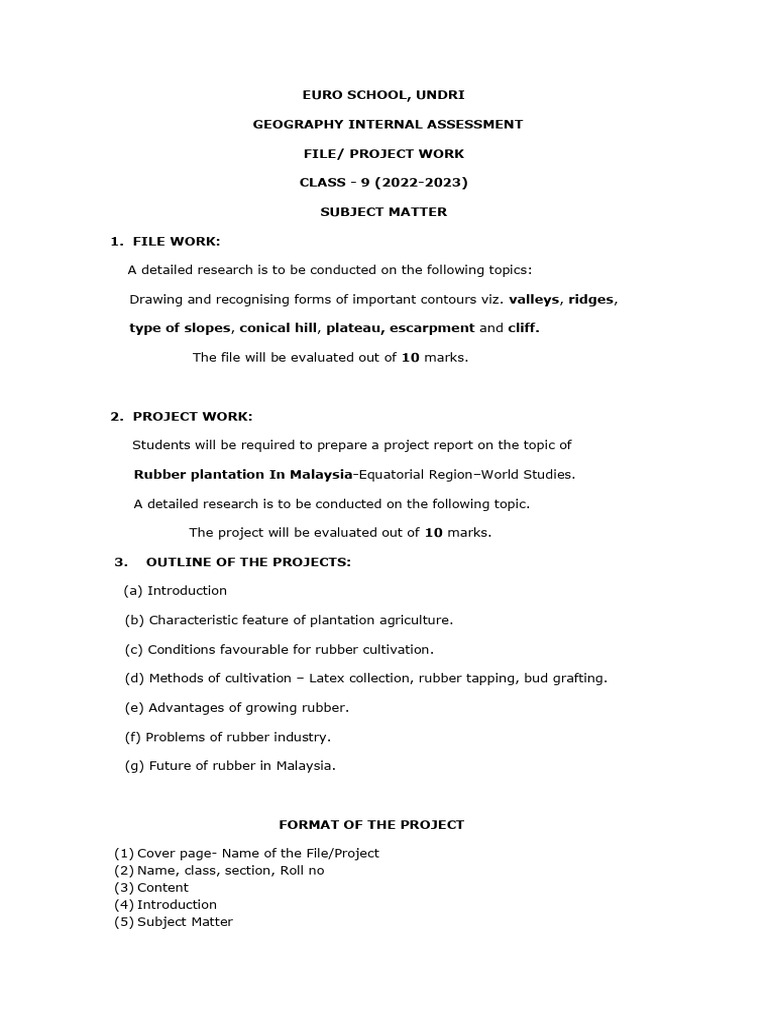 Geography Project | PDF