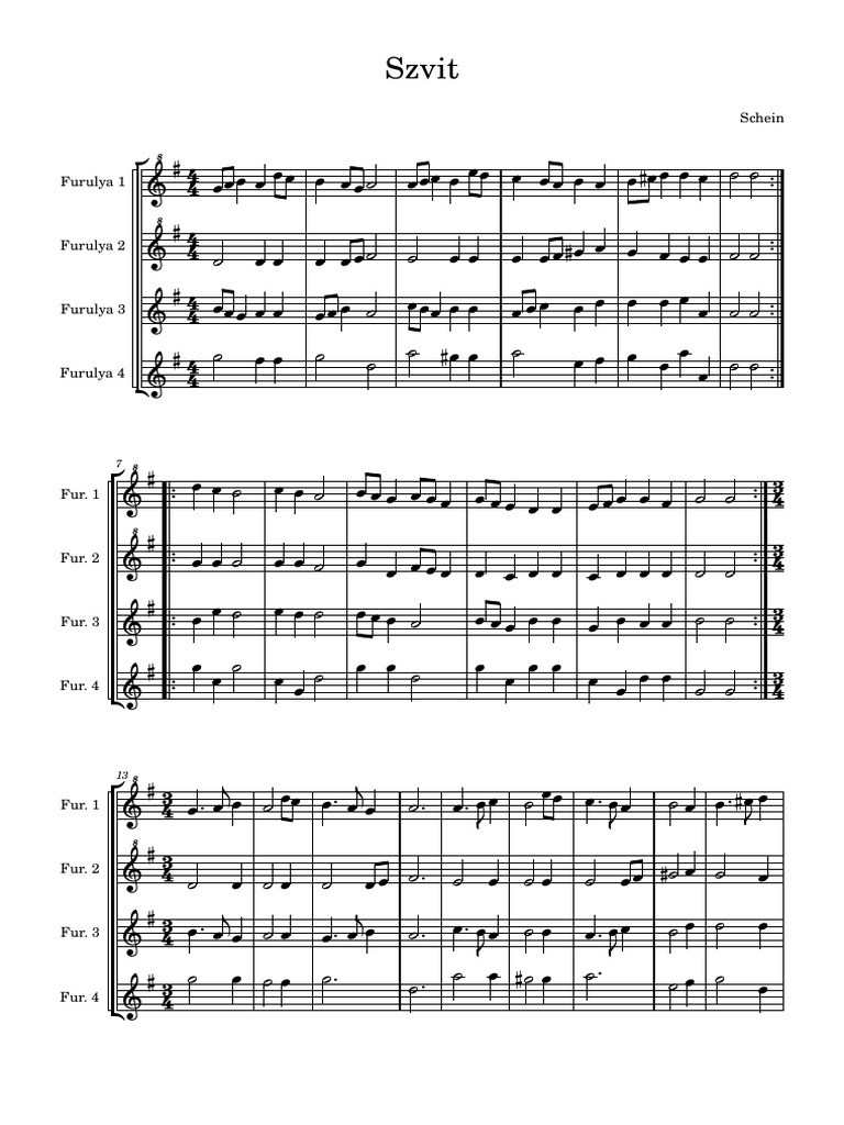 Szvit Furulya | PDF