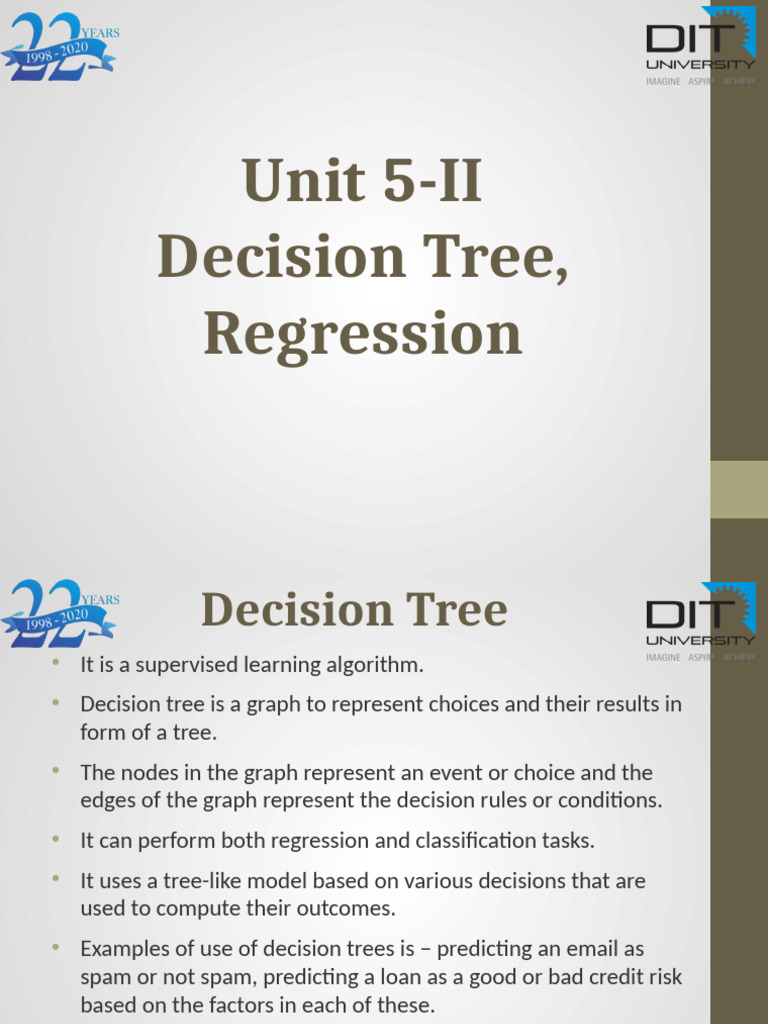 Decision Trees & Regression Basics | PDF