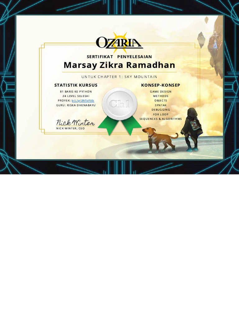 Ozaria - Computer science that captivates | PDF