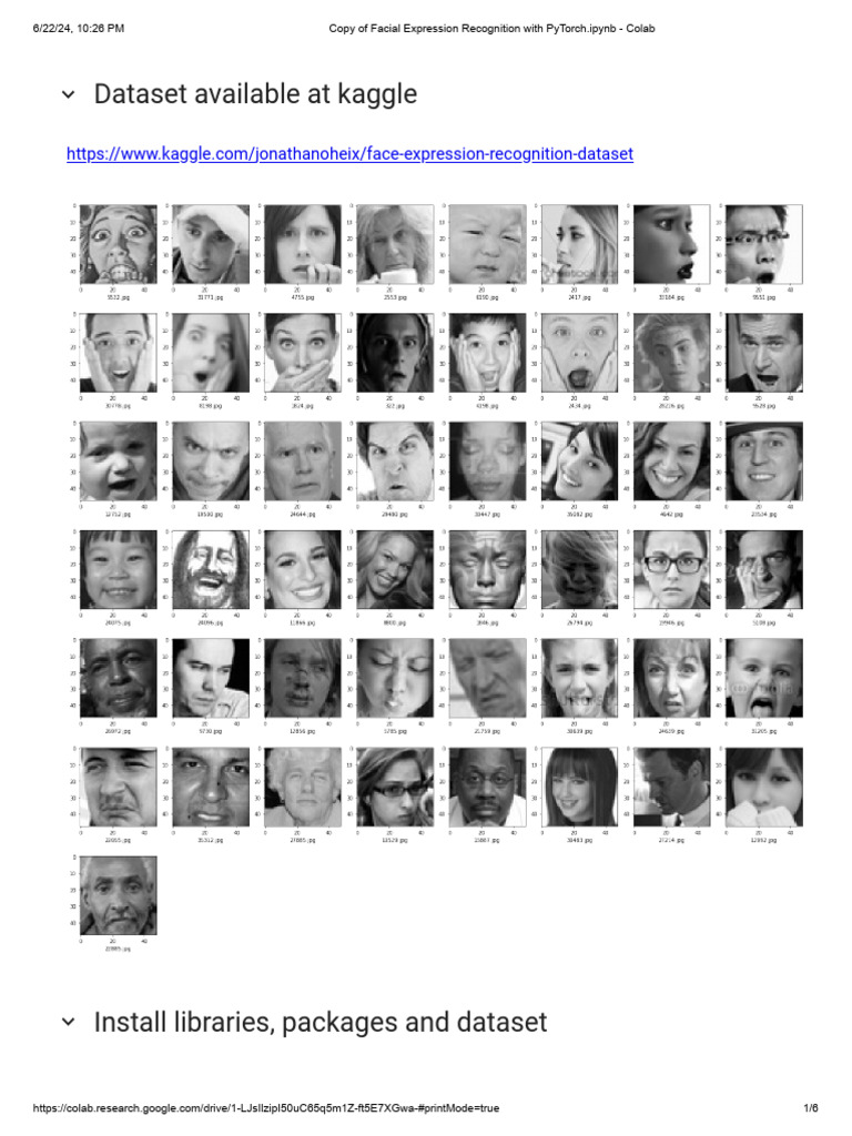 Facial Expression Recognition With PyTorch - Ipynb - Colab | PDF | Software | Computing