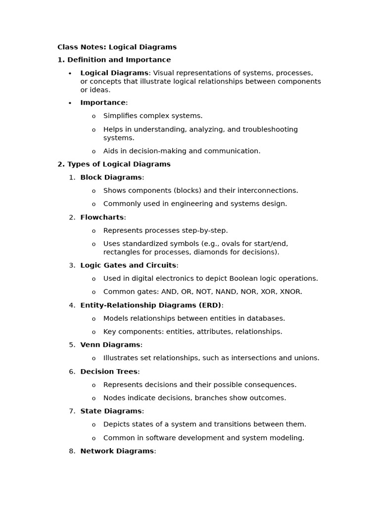 Understanding Logical Diagrams | PDF | System | Computing
