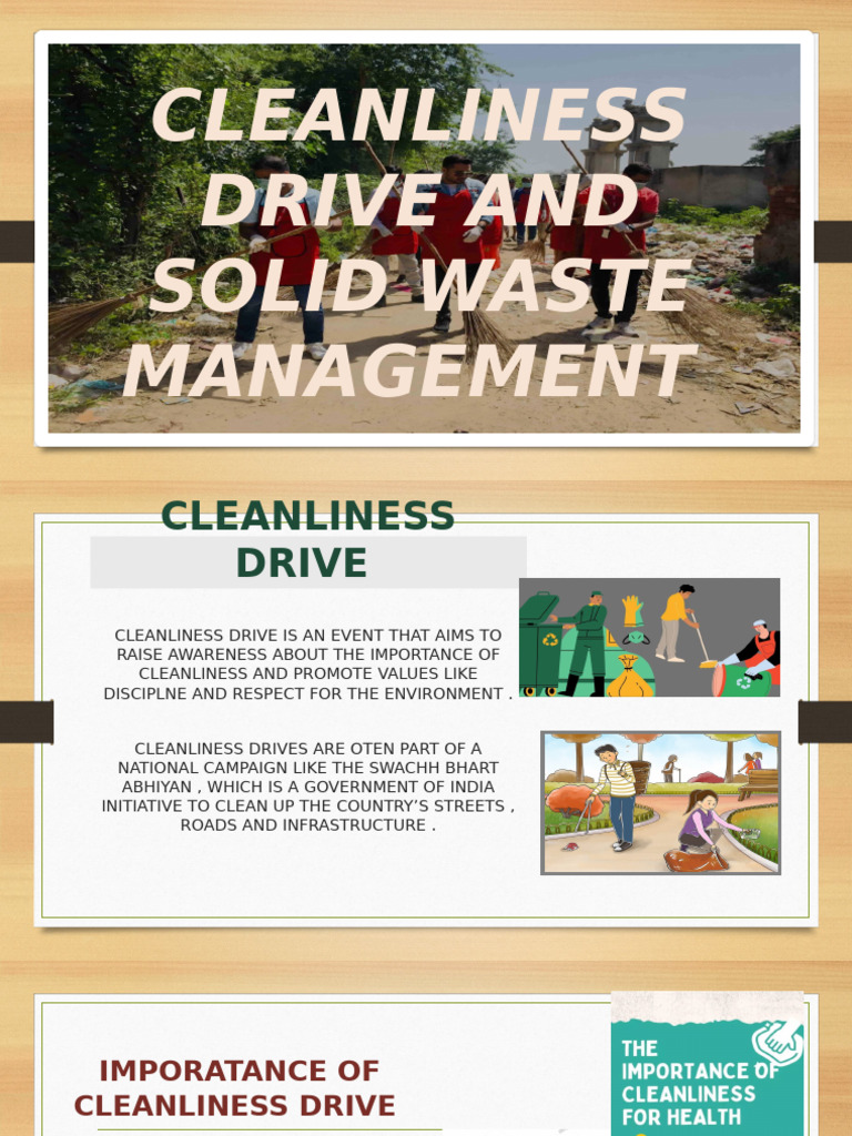 Cleanliness Drive and Solid Waste Management Evs Presentation | PDF | Waste | Waste Management