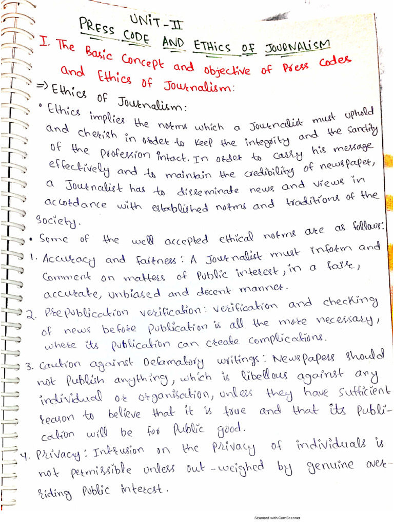 Journalism 8th Sem Unit 2&3 | PDF