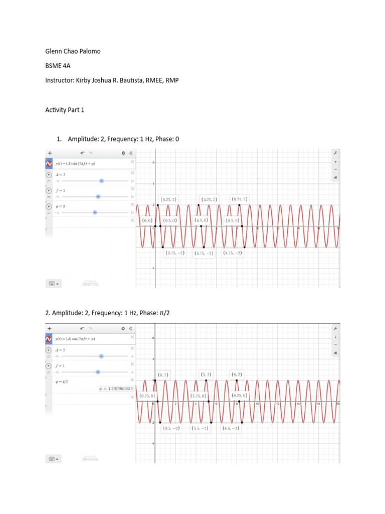 Glenn Chao Palomo Bsme 4A Instructor: Kirby Joshua R. Bautista, RMEE, RMP | PDF
