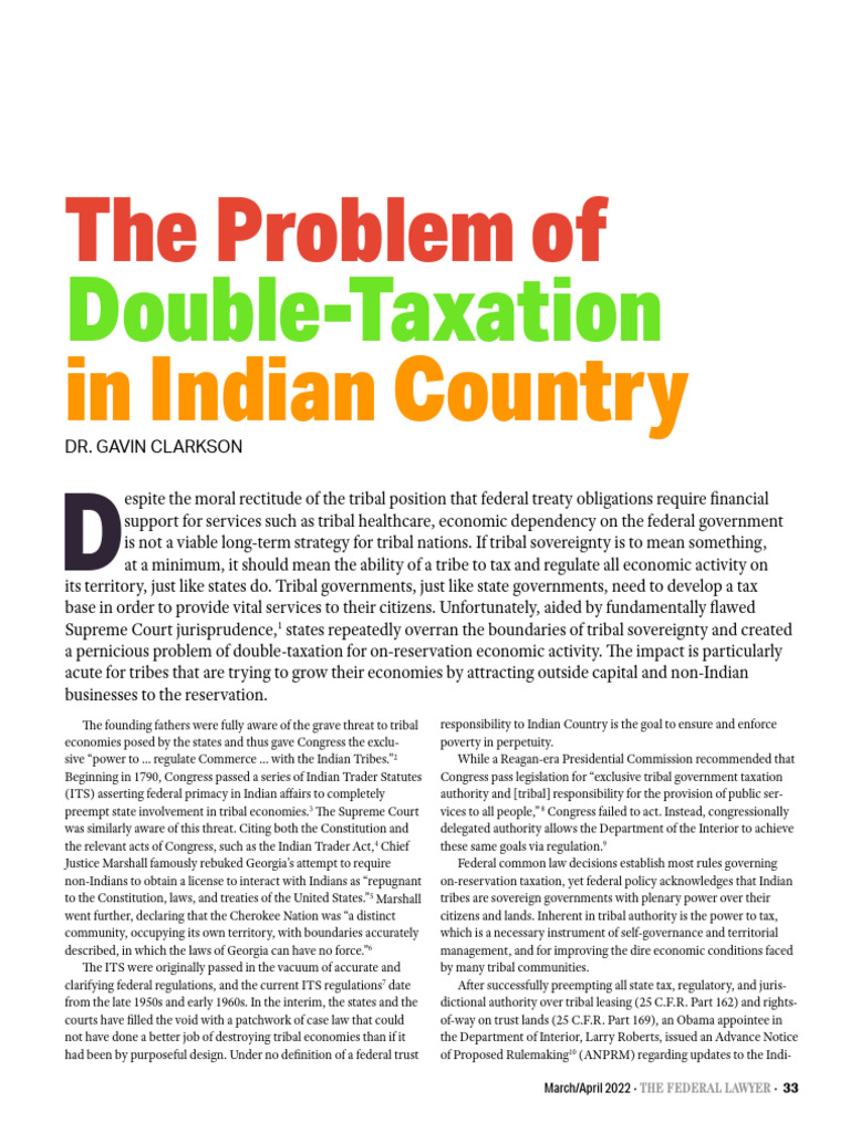 Clarkson - The Federal Lawyer MarApr2022 - The Problem of Double ...