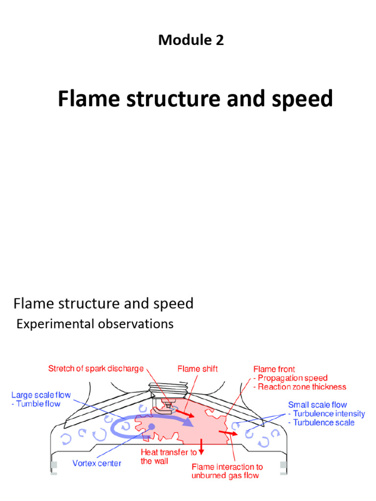 Flame Structure and Speed | PDF | Turbulence | Continuum Mechanics