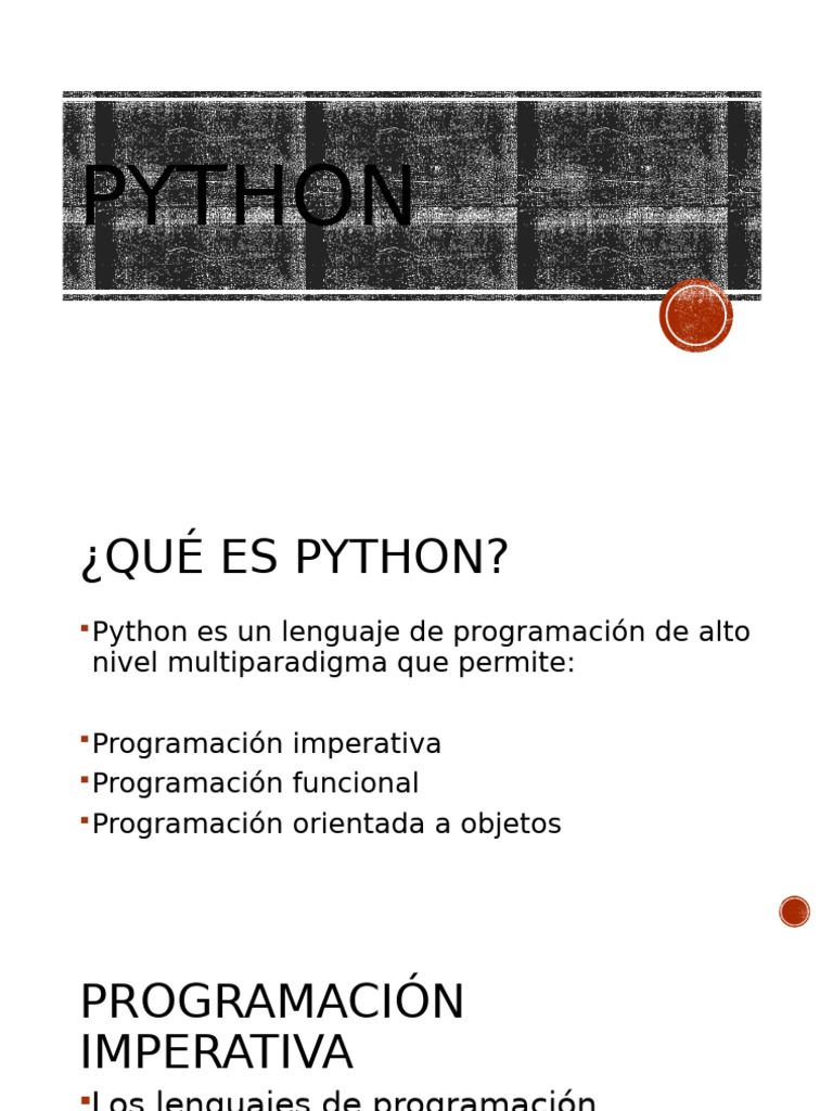 PYTHON | PDF | Objeto (informática) | Programación de computadoras