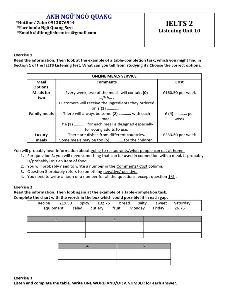 IE2 Listening U10 | PDF | Organic Farming | Meal