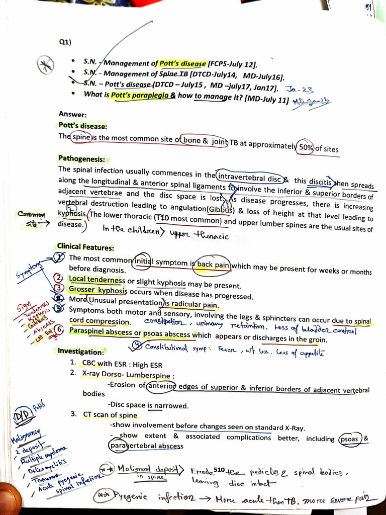 EPTB - Extra Pulmonary Tuberculosis /notes/ Post-Graduation | PDF