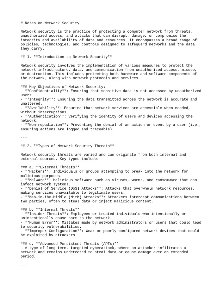 Network Security Overview and Best Practices | PDF | Computer Network ...