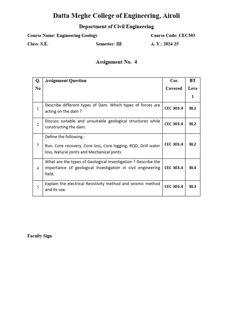 4 - Assignment - EG-III-A - 24-25, BT Students | PDF
